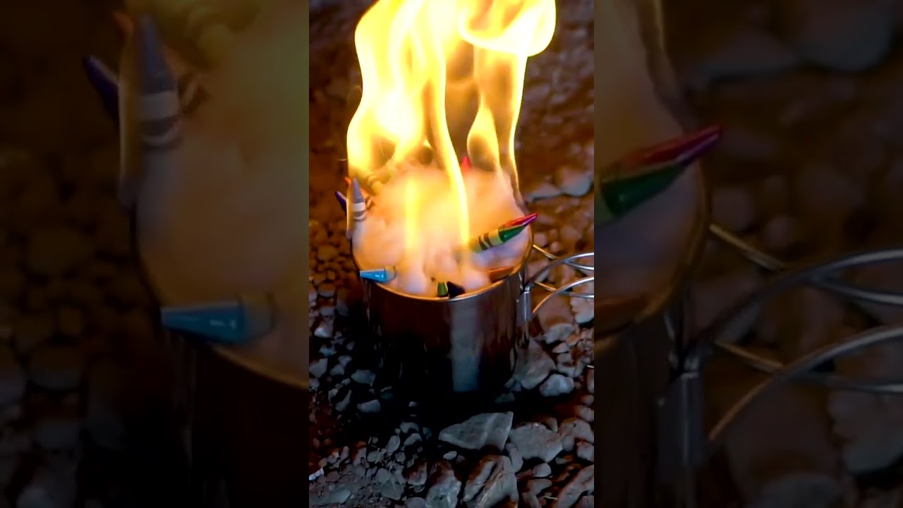 Molten metal melts crayons in surprising demonstration