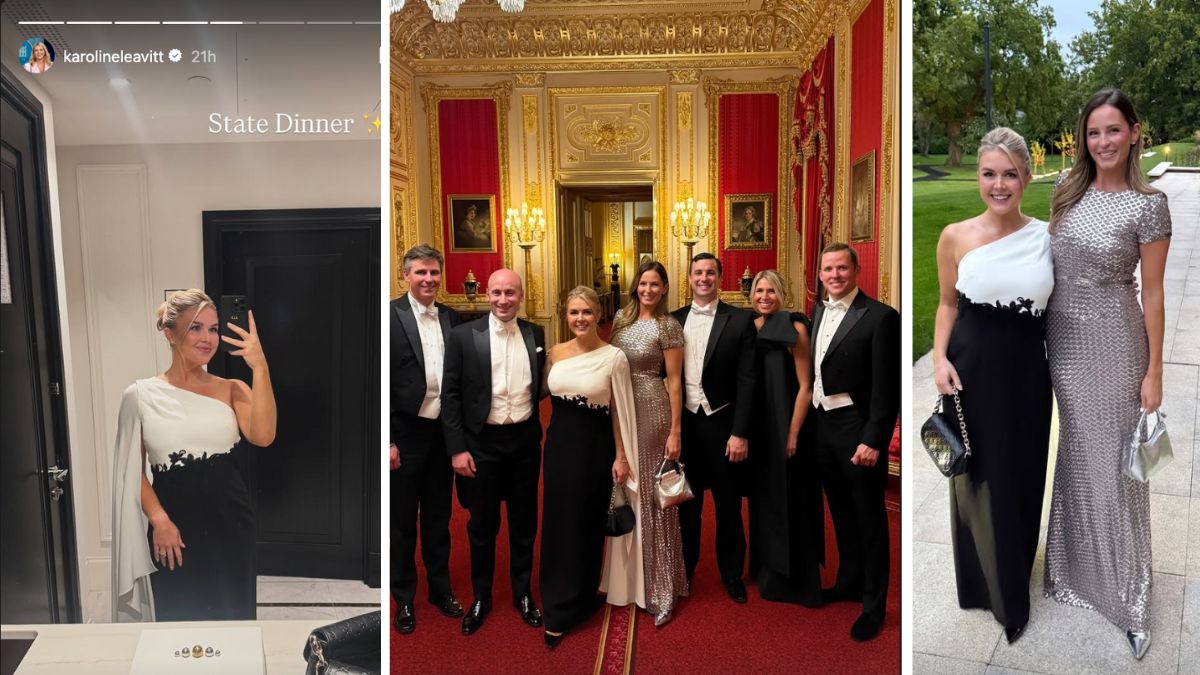 ‘Her Headlights Are On’: Karoline Leavitt’s U.K. State Dinner Look ...