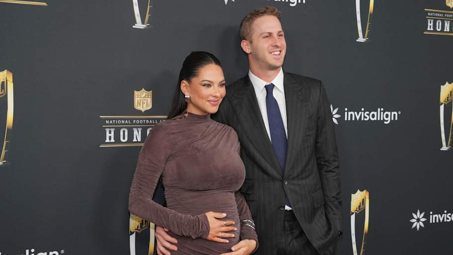 Model Christen Goff shares loved up snaps with husband Jared and baby ...