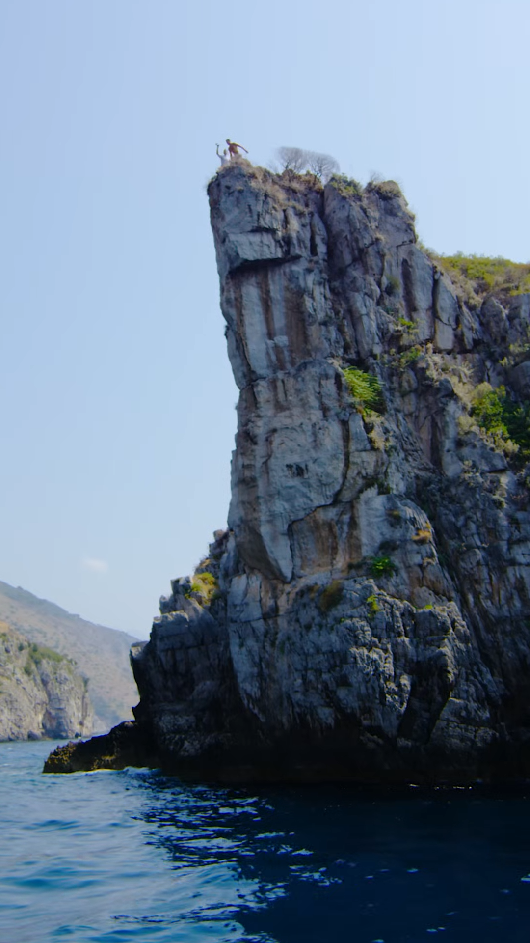 Gainer off an Island Cliff