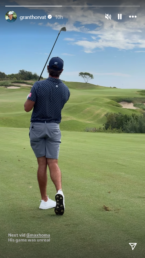 Grant Horvat drops 4-word bomb on Max Homa’s golf game in teaser for upcoming YouTube video collab