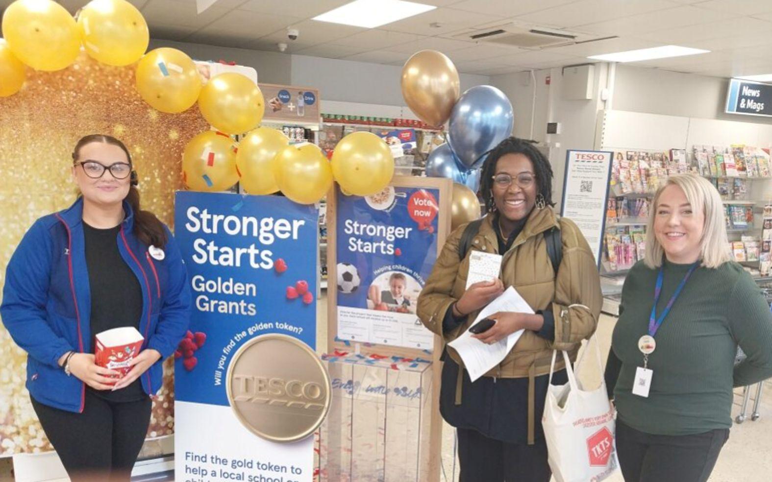 Tesco customer selects All Saints School to receive a £5,000 Golden Grant