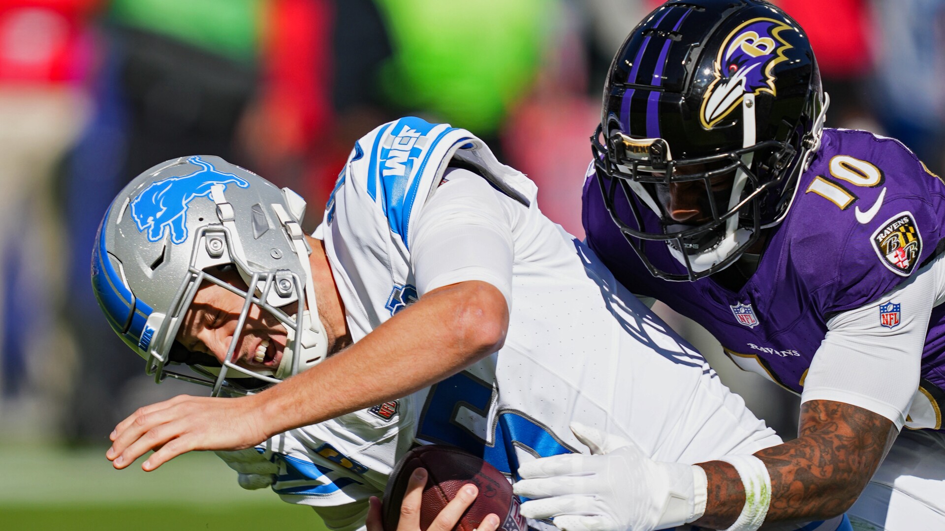 Jared Goff: Ravens "kicked our butt" in 2023, "we certainly remember that"