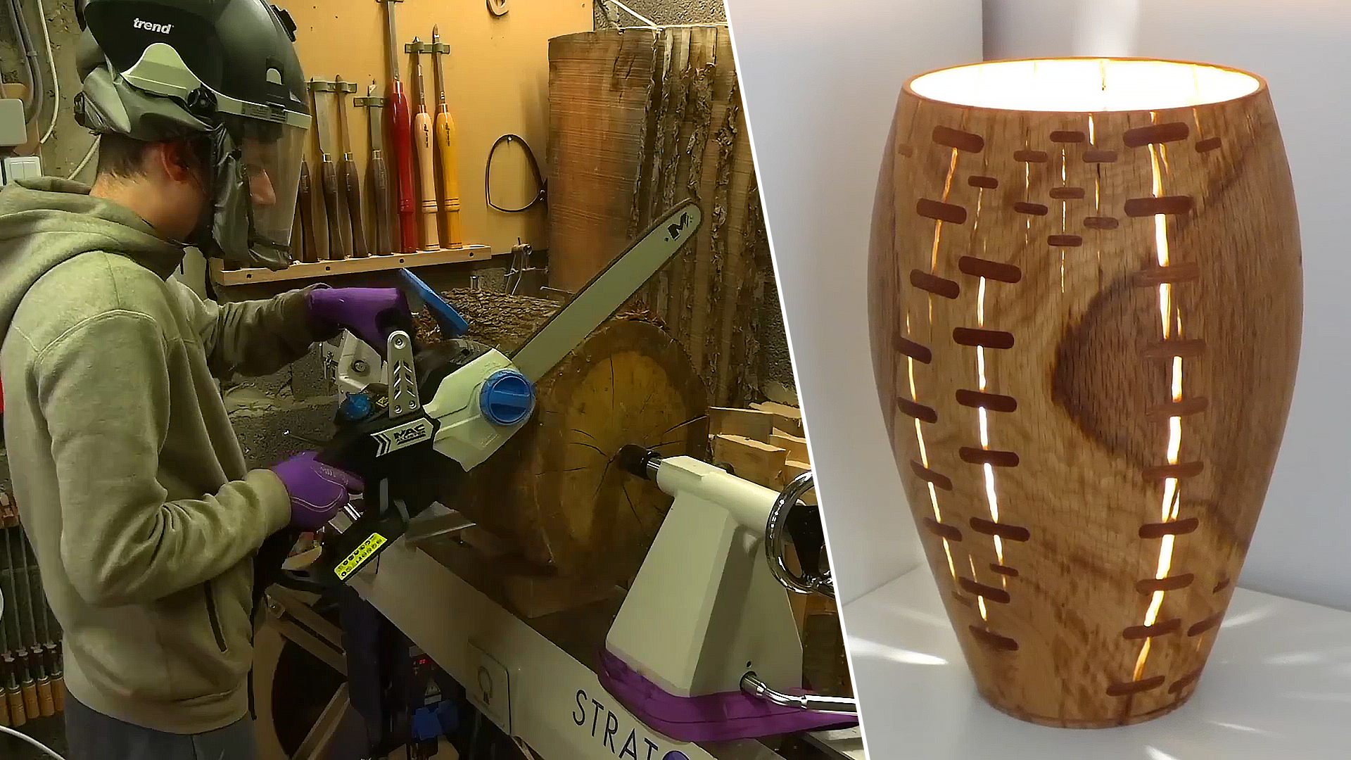 The biggest log I’ve ever turned (100+ stitches!)