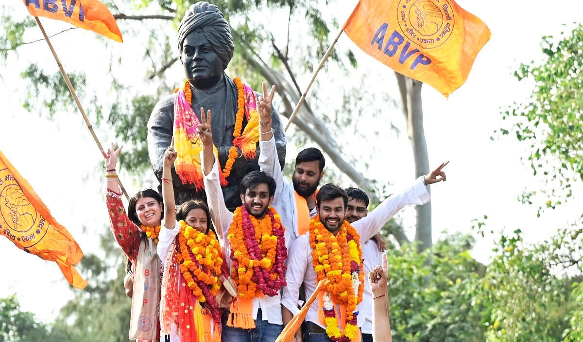 DUSU Elections: ABVP Secures Major Victory with Aryan Mann as President