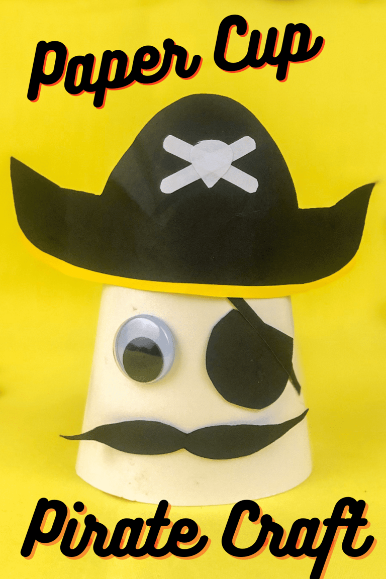 Cute Paper Cup Pirate Craft for Kids