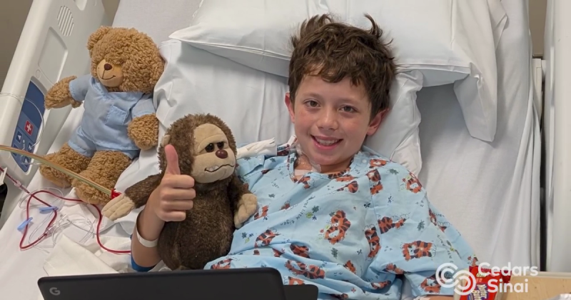 Boy, 9, donates stem cells to save father’s life