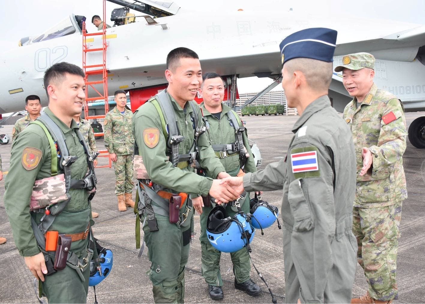 China holds air force exercise with longtime US ally