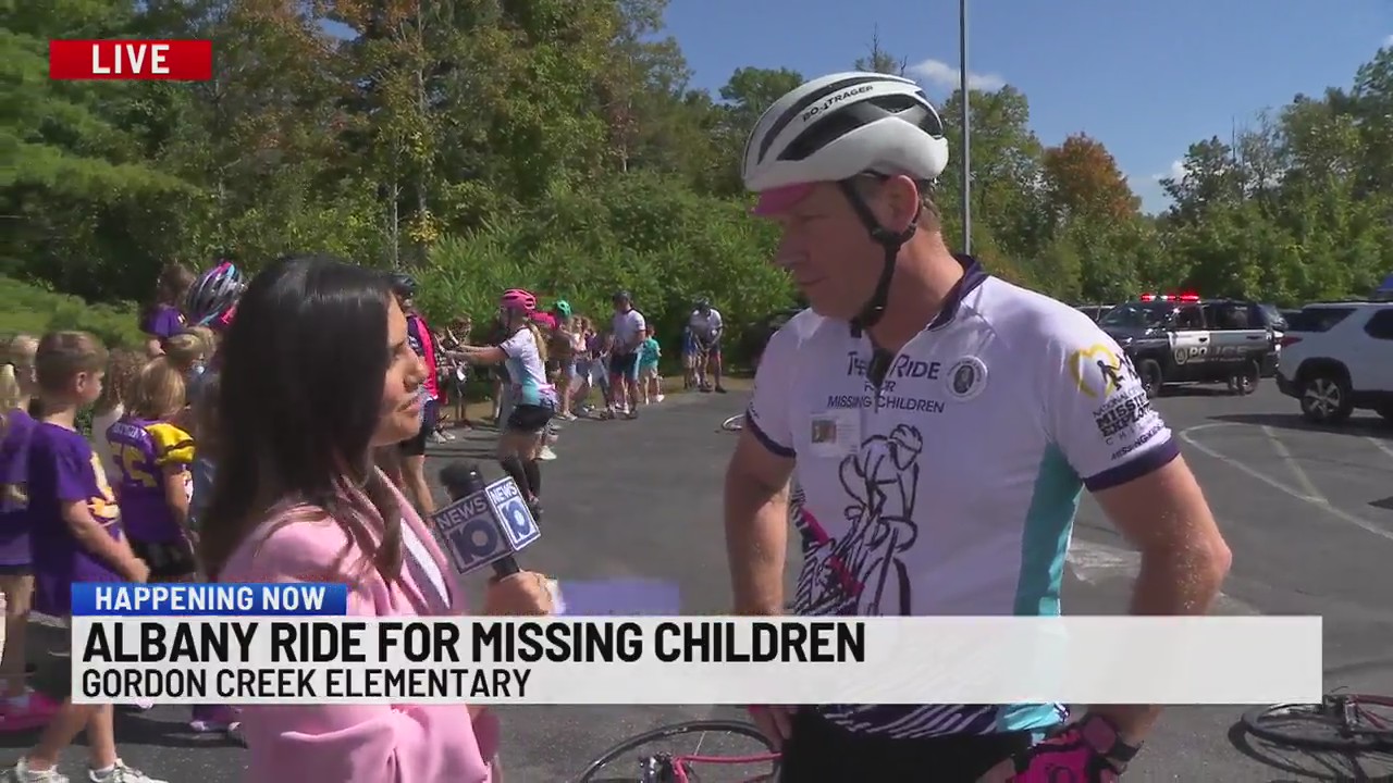 Albany Ride for Missing Children with cyclist Shaun Berry