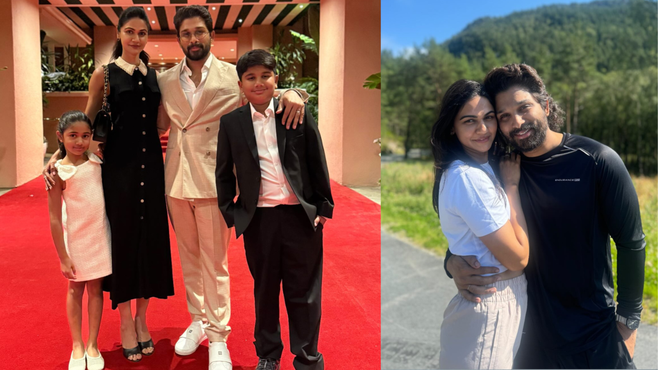 Allu Arjun's Wife Sneha Reddy Drops 'Favourite Family Pic' Ft Kids Arha ...