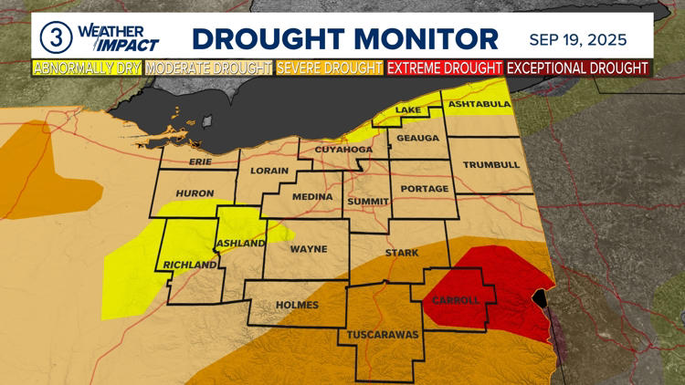 US Drought Monitor: Dry spell transforms Northeast Ohio's rainy surplus ...