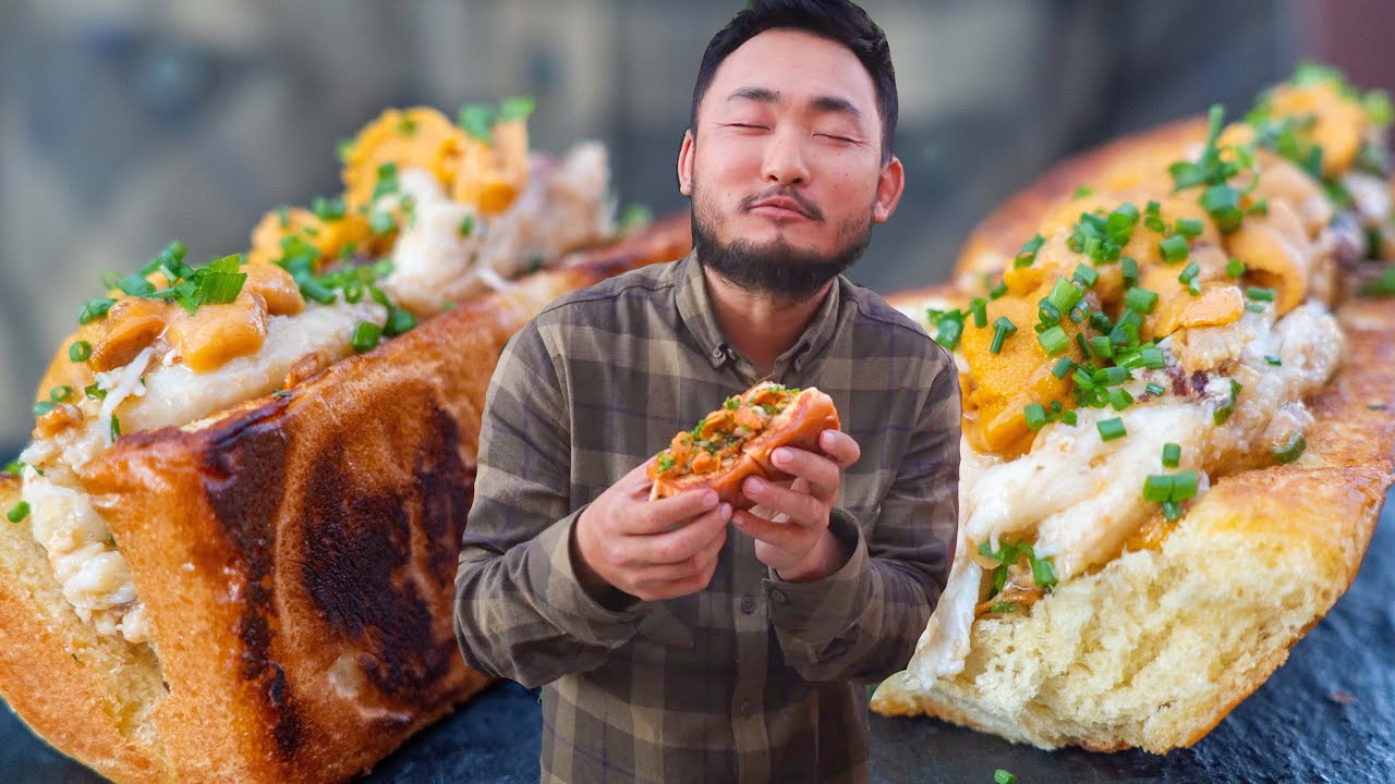 I found the ultimate crab uni roll recipe 🦀