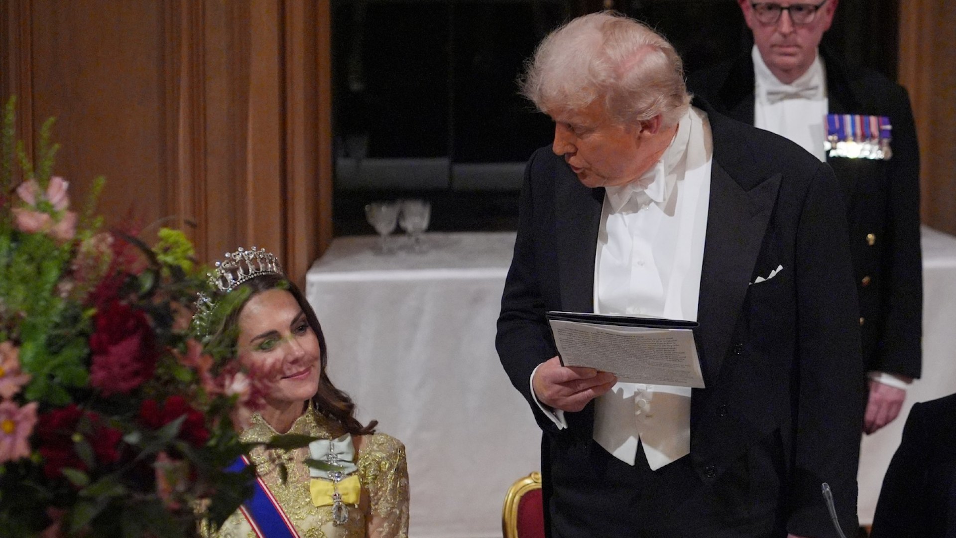 Trump Appears to Look Directly at Kate While Thanking 'Queen' Camilla