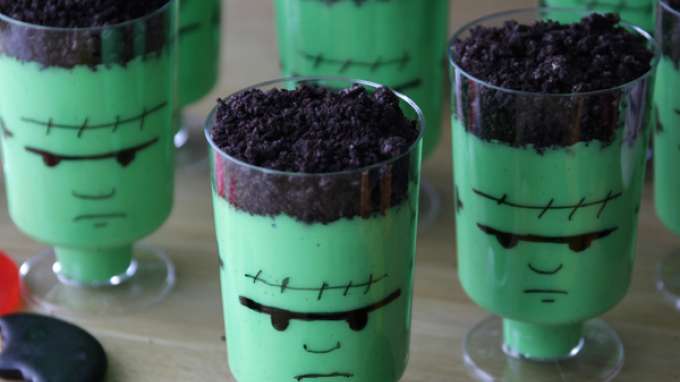 Frankenstein-Cremes für Halloween