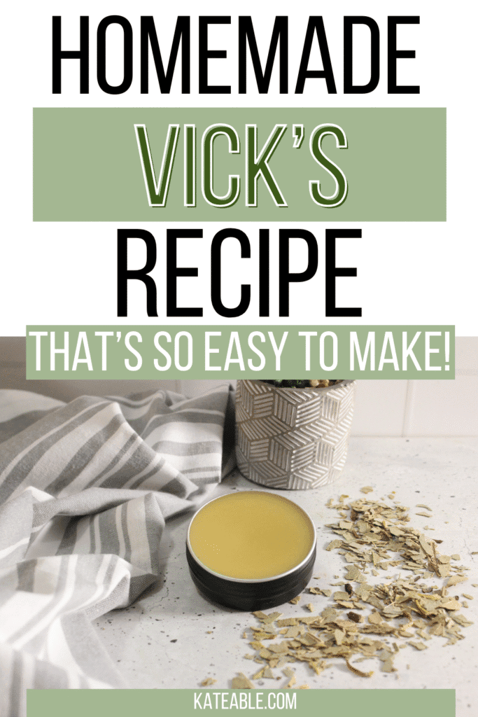 DIY Natural Vicks Rub