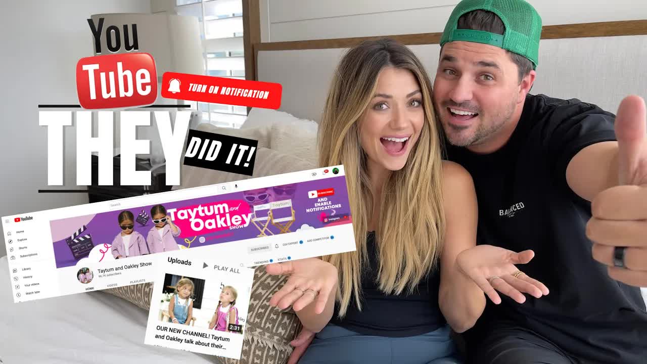 Twins Taytum and Oakley launch YouTube channel!