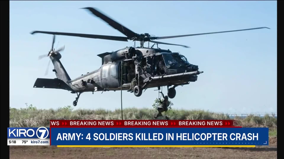 VIDEO: Army confirms 4 soldiers killed in helicopter crash