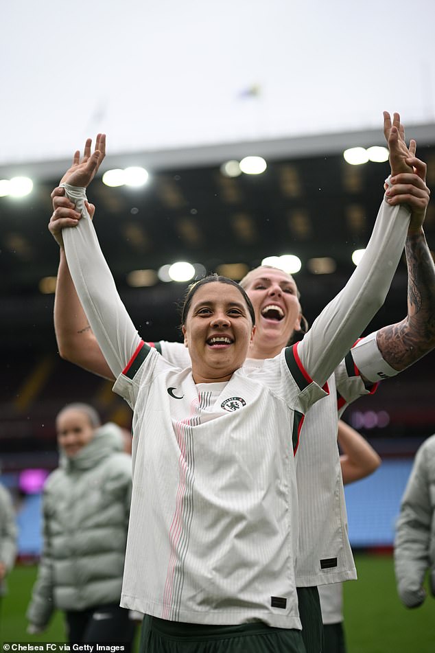 Sam Kerr 'can't stop smiling' after receiving handcrafted gift for ...