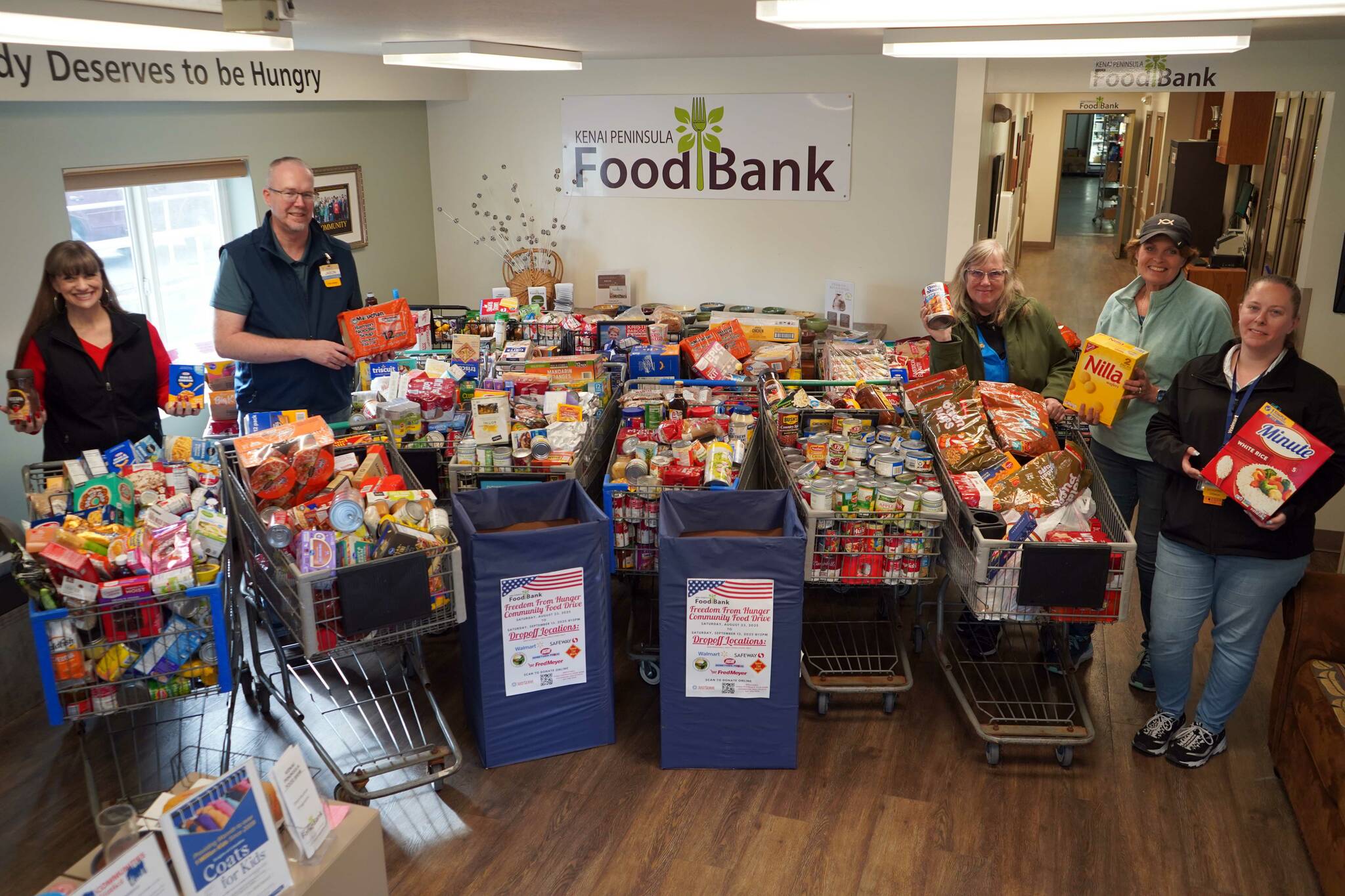 Community drive helps replenish food bank shelves