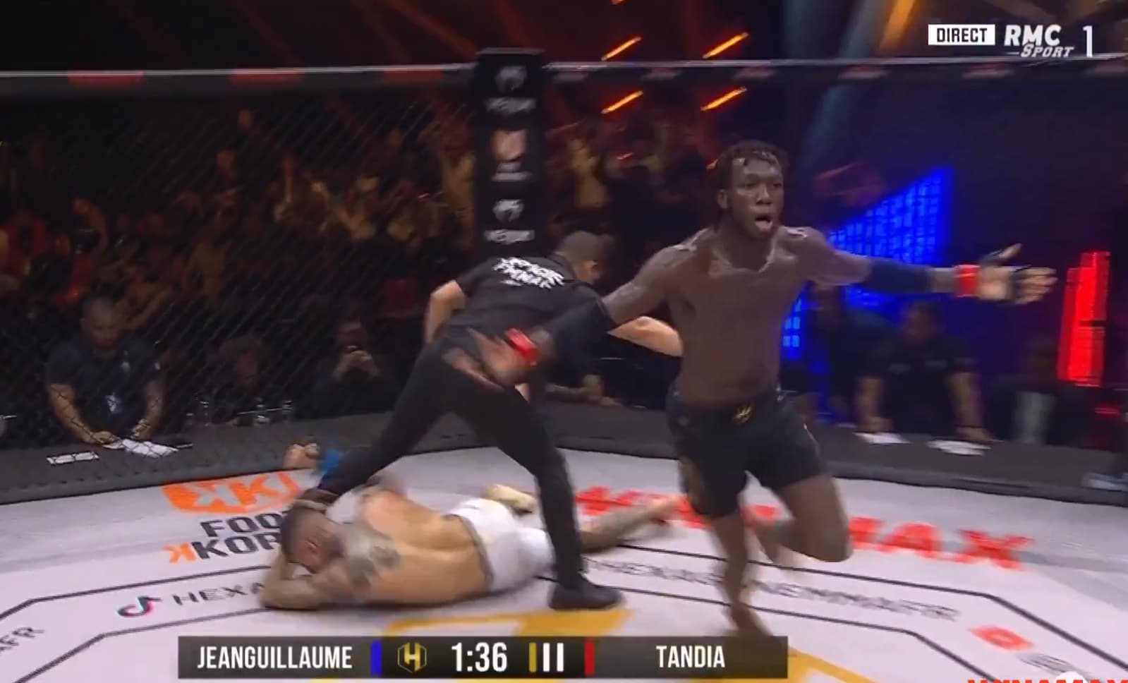 Il l’avait annoncé: le "KO sale" de la sensation Oualy Tandia à l’Hexagone MMA