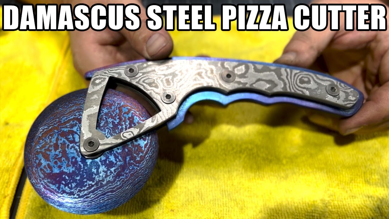I'm making a $500 Damascus pizza cutter! 🍕