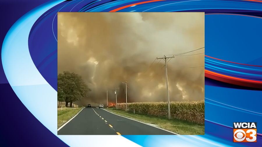 UPDATE: Corn crib fire spread to nearby fields in Foosland