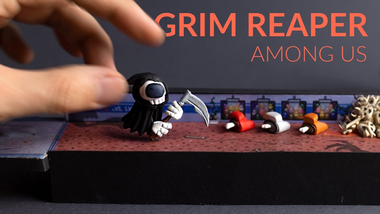 Grim Reaper killing all my Clay crewmates – Among Us mod