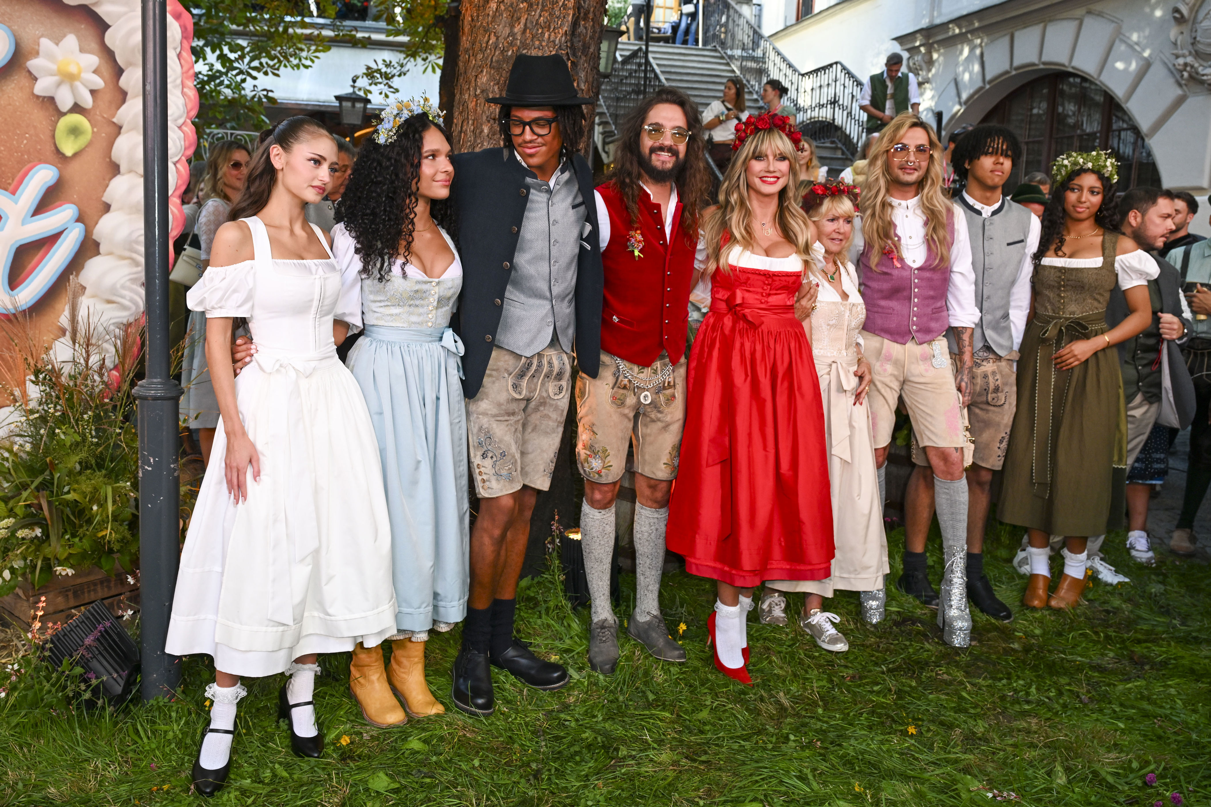 Heidi Klum poses for rare photo with all 4 kids at German festival