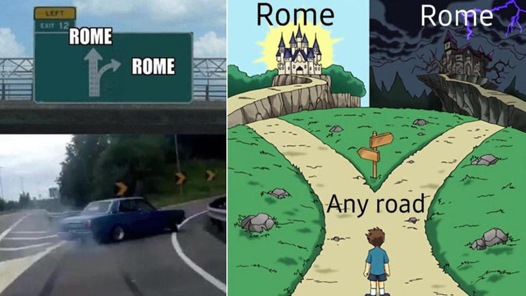 What Does 'All Roads Lead To Rome' Mean? The Viral 'White Rabbit ...