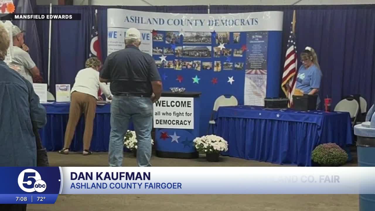 Ashland County sheriff considering criminal charges over Democrats' Trump buttons at fair