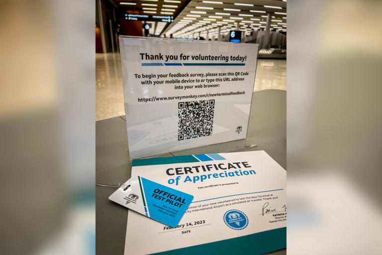 Why do airports invite fake passengers to test new terminals?