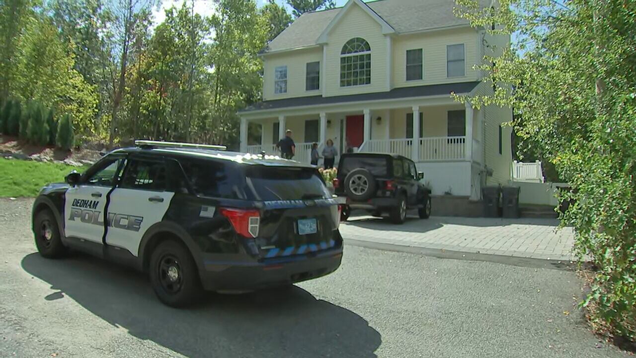 Dog breaks out of home, bites other dog and walker in Dedham, police say