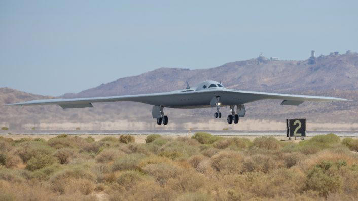 Operational and developmental test pilots fly together on B-21 Raider