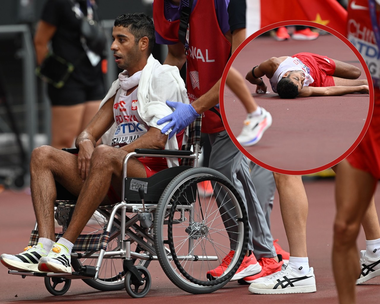 Polak prowadził, stadion opuścił na wózku. Nocny dramat w Tokio