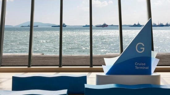 Wavy ceilings, blue benches: Mumbai to get India's largest cruise ...