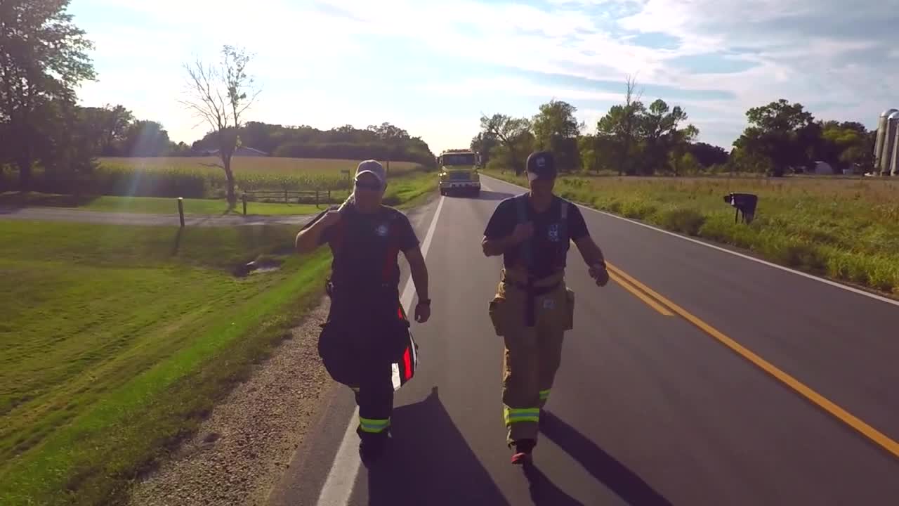 Minnesota firefighters walking across state to improve firefighter health