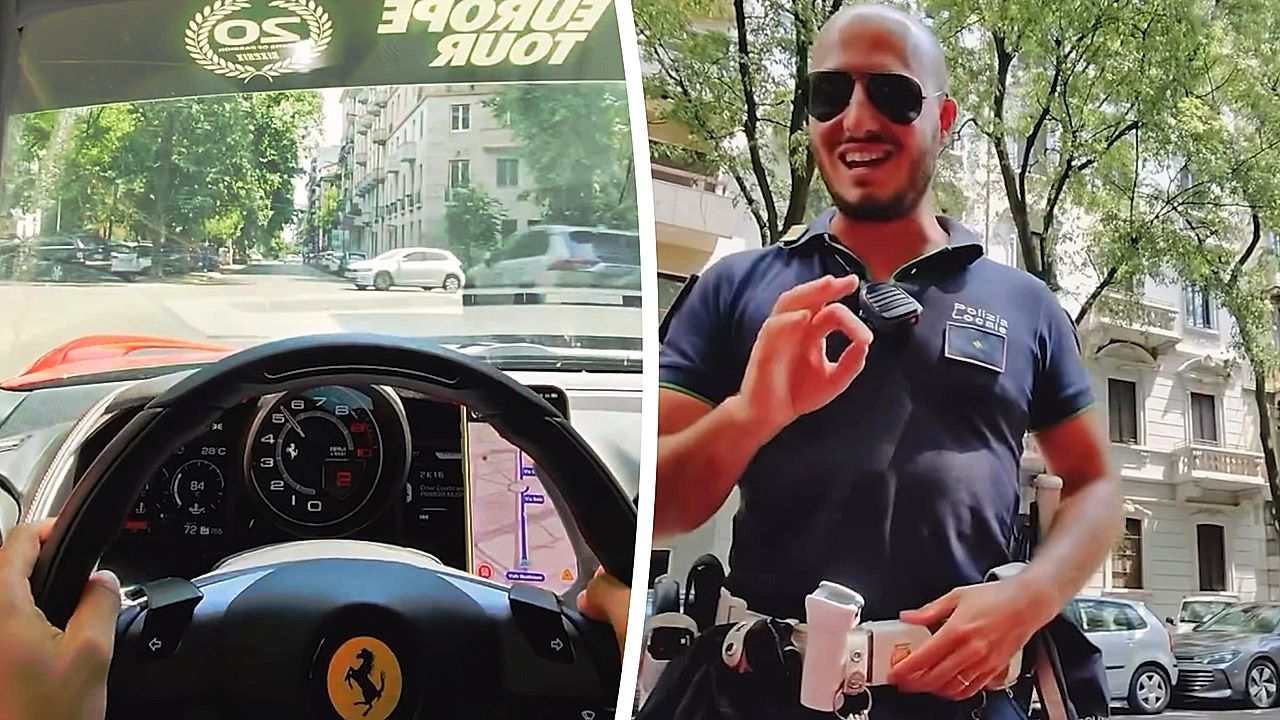 Αστυνομικοί σταματούν Ferrari για να... θαυμάσουν την μηχανή της