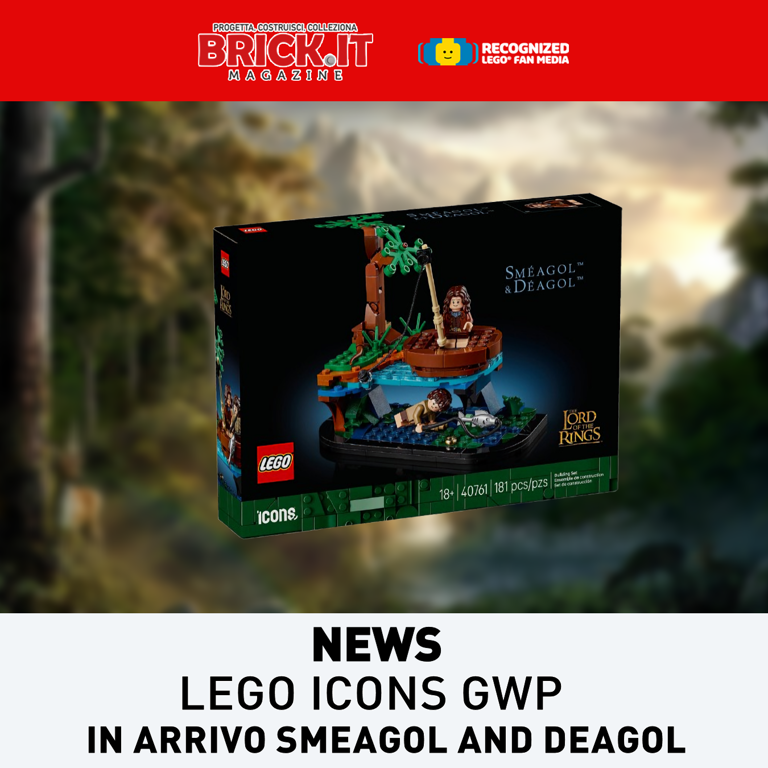 LEGO Icons: in arrivo il set omaggio Sméagol e Déagol