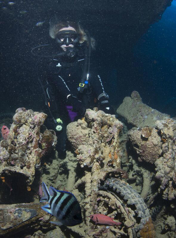 Inside the 413ft long British ship sunk by Nazis now turned into diver ...