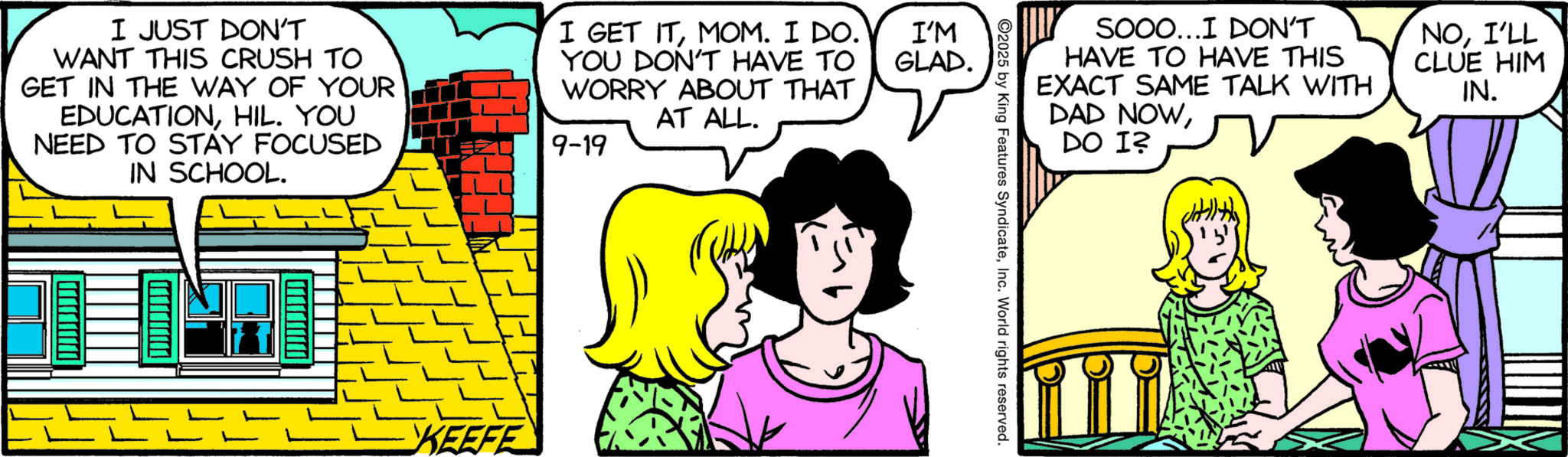 Sally Forth by Francesco Marciuliano; drawn by Jim Keefe