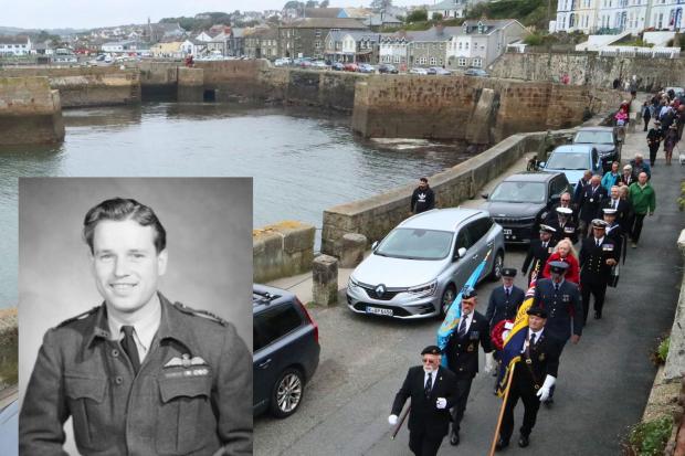 Dambusters hero remembered with service in Porthleven