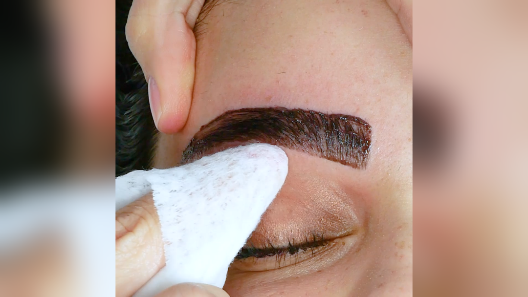 Lashes and Brows getting done