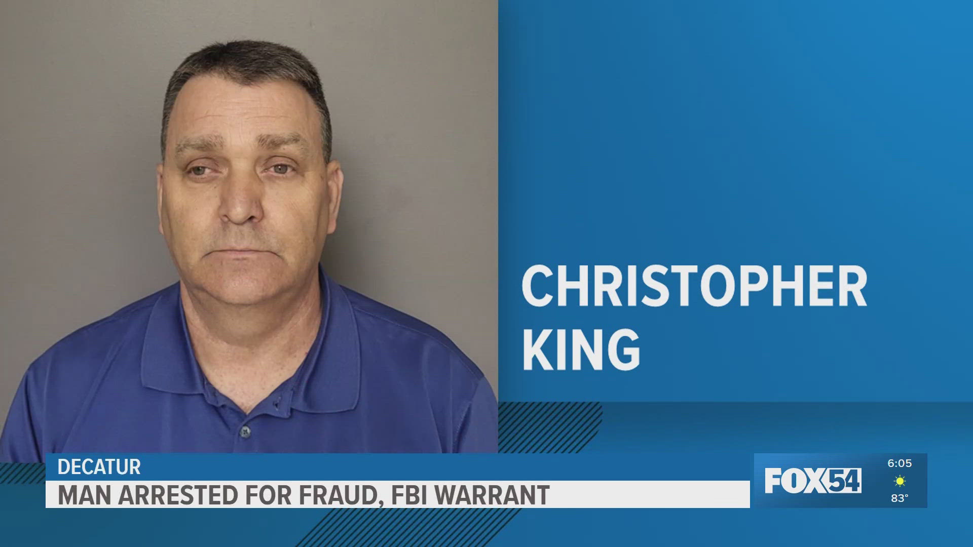 Decatur man arrested for fraud, FBI warrant.