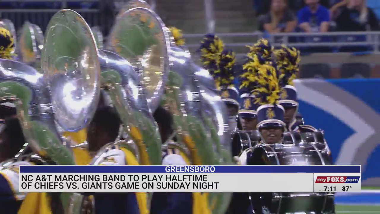 NC A&T’s Blue and Gold Marching Machine to perform at Giants vs. Chiefs ...