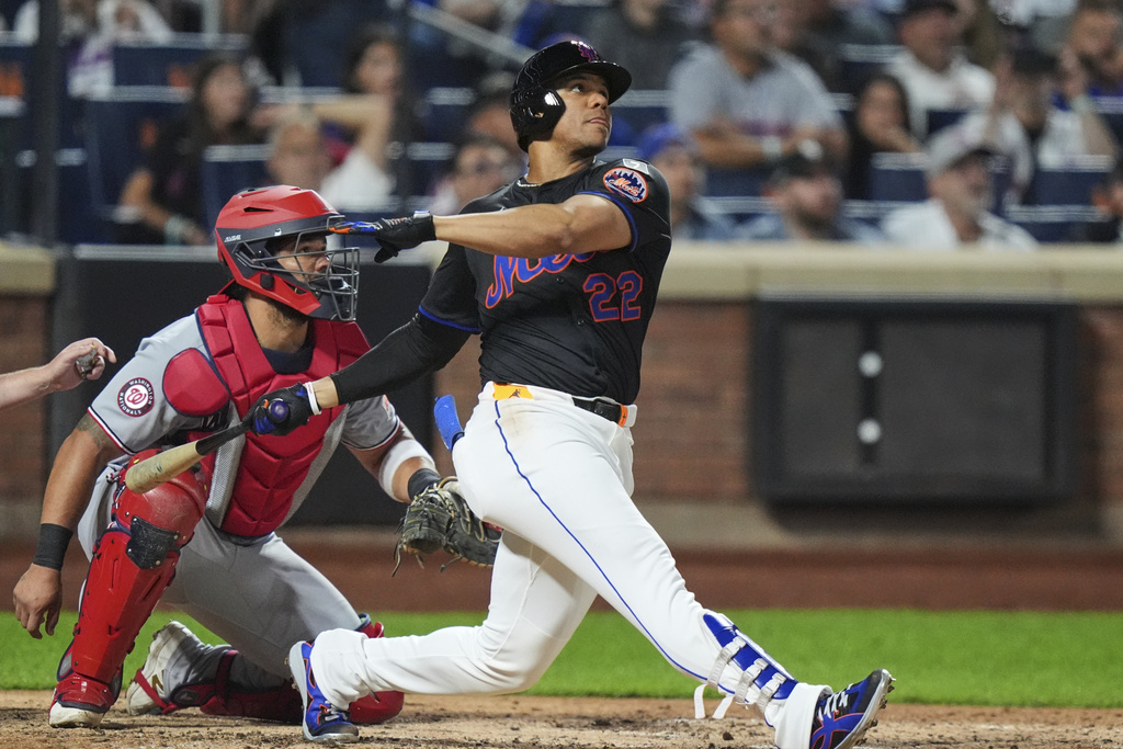 Mets slugger Juan Soto hits career-high 42nd homer in first year of ...