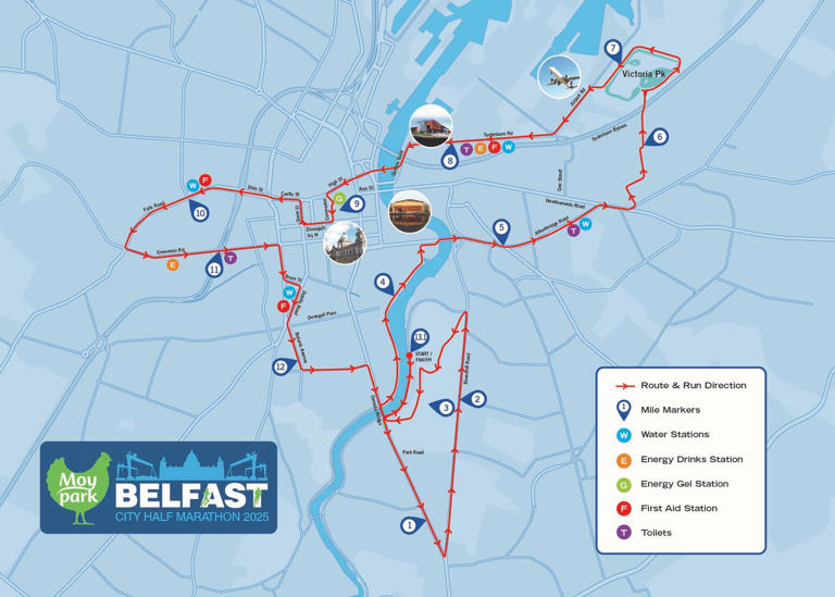 Belfast Half Marathon 2025: Times, route map and road closures guide