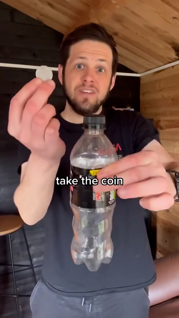 Coin Through Sealed Bottle Trick