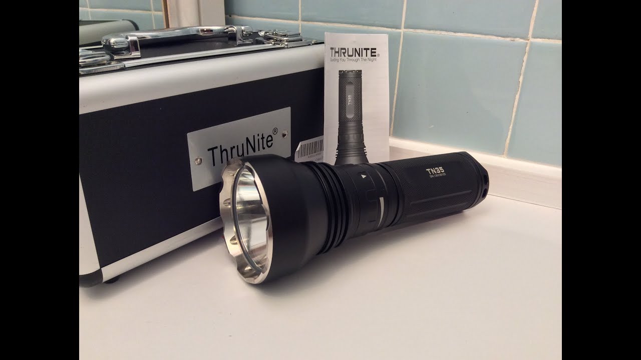 Reviewing the ThruNite TN35 flashlight throw and flood power