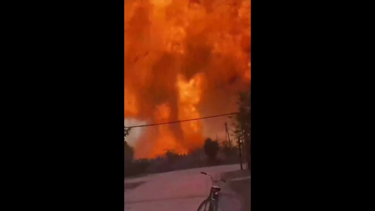 Gas tanker explosion at fuel station in Sulevkent, Dagestan, Russia