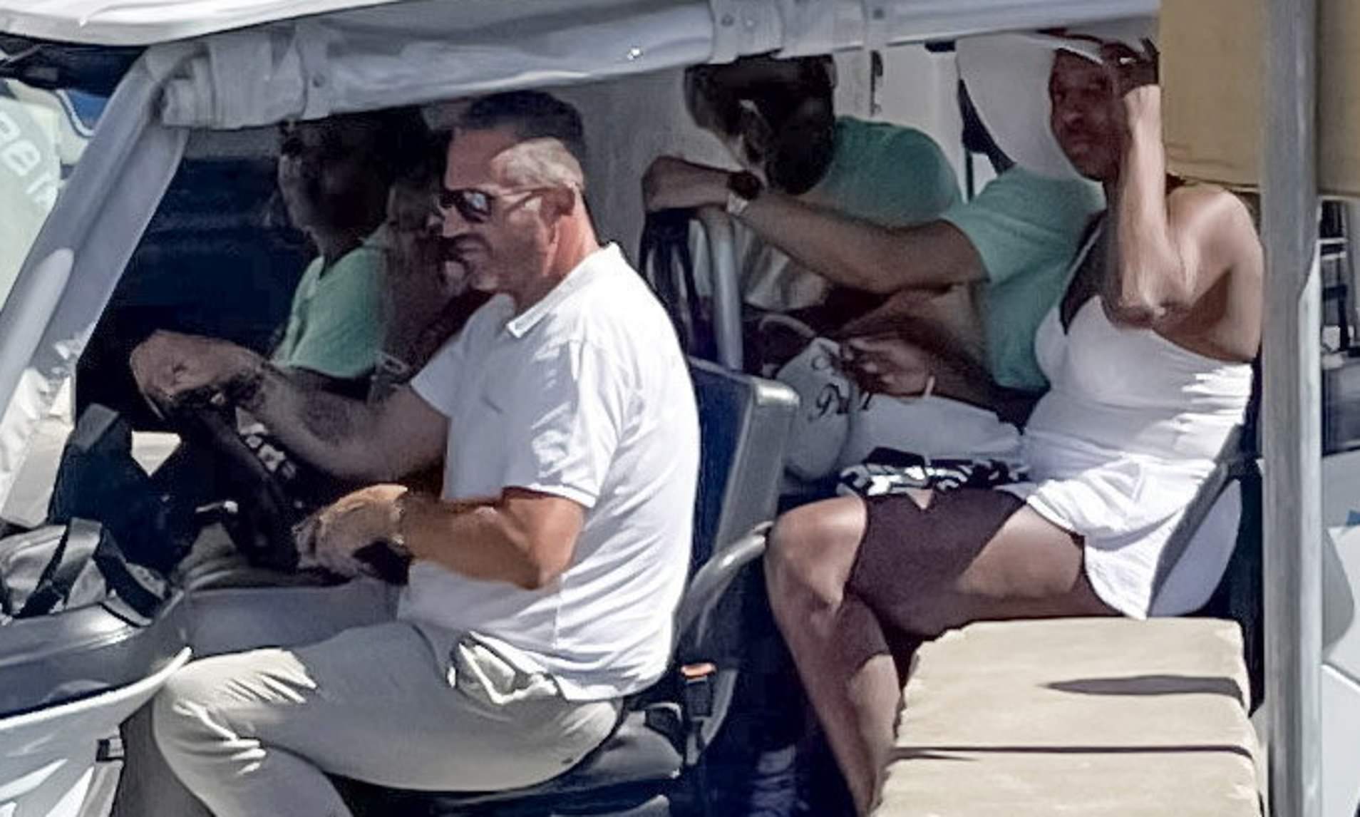 Venus Williams is spotted in golf cart as she prepares for Italian ...